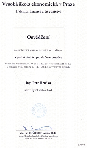 Ing. Petr Hruška - Komora daňových poradců ČR